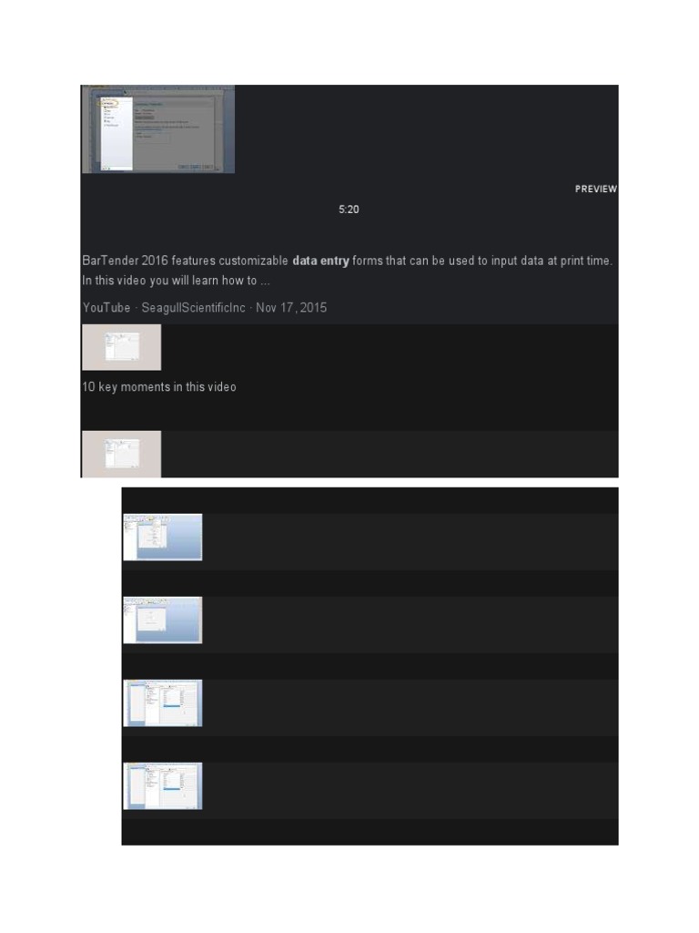 Bartender 2016 Features Customizable Data Entry Forms That Can Be Used ...