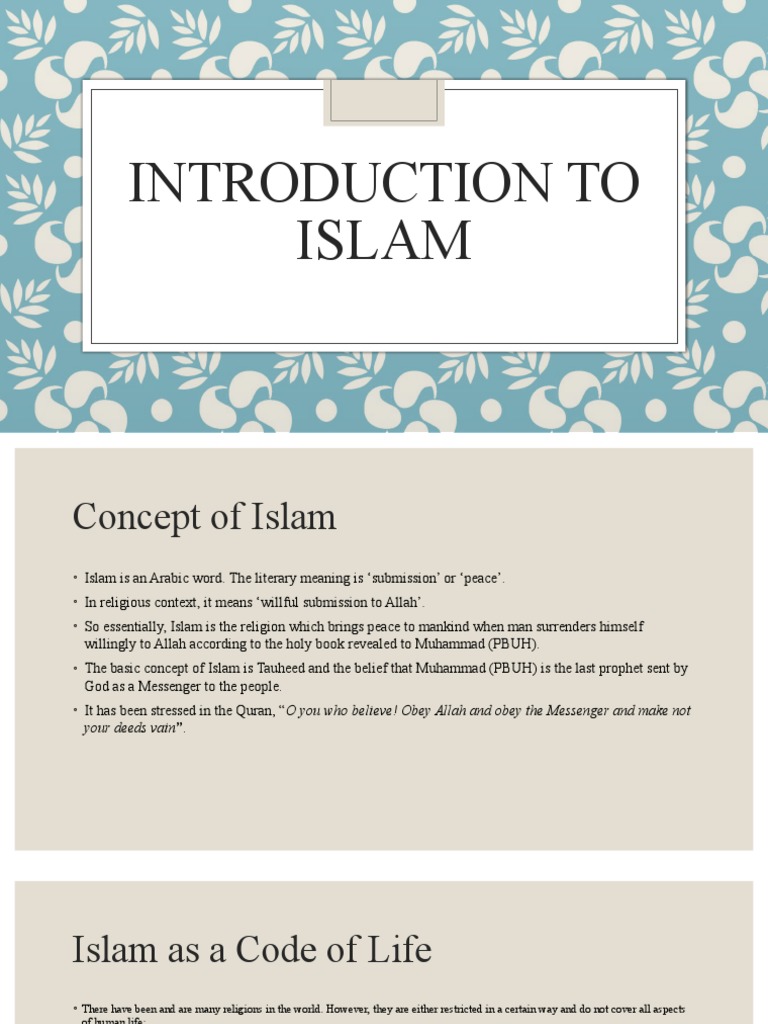 Area 1 - Introduction To Islam | PDF | Prophets And Messengers In Islam ...