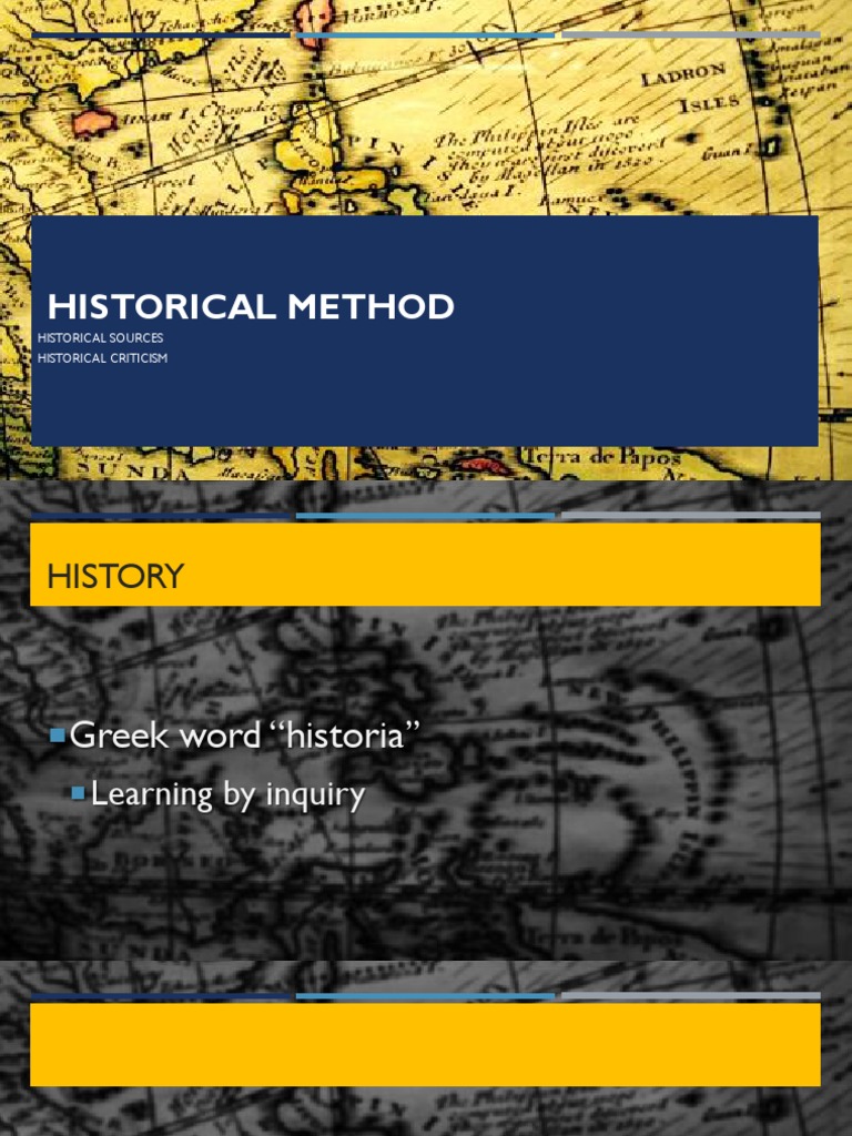 GE2 - Historical Method | PDF | Primary Sources | Science