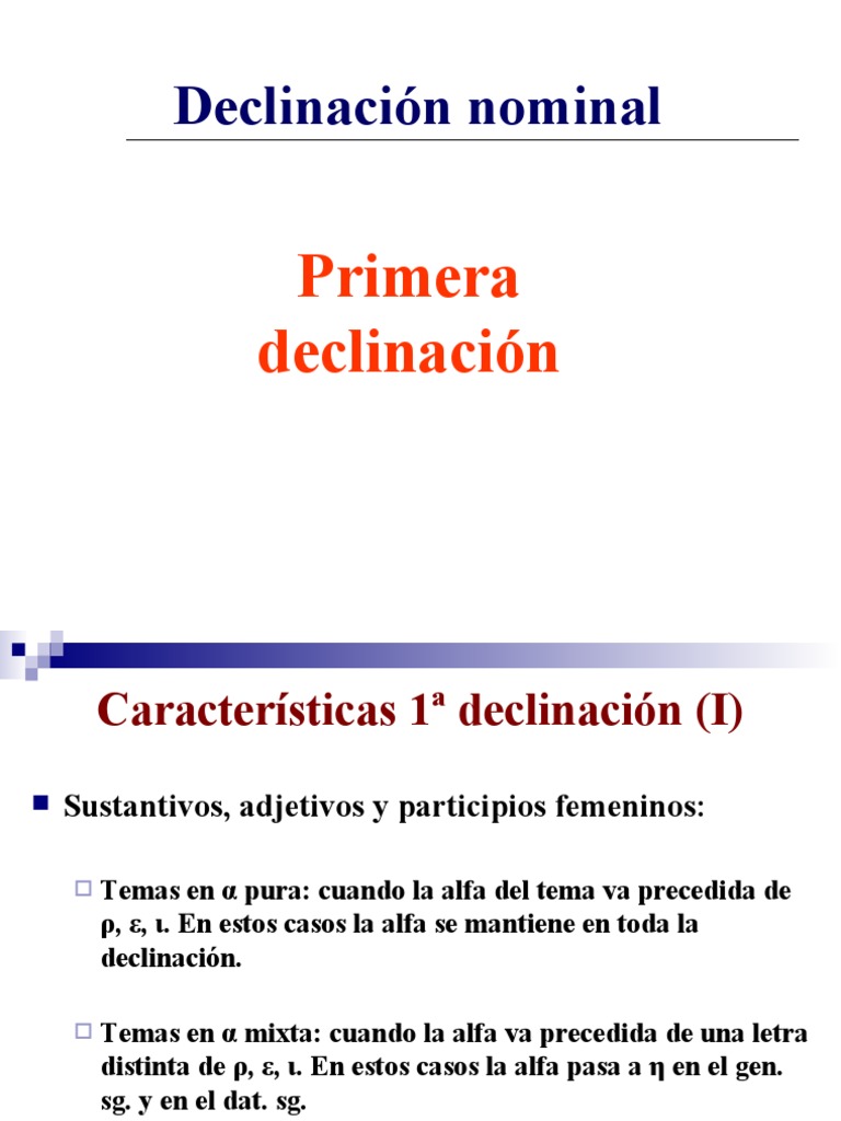 1 Decl | PDF | Plural | Sintaxis