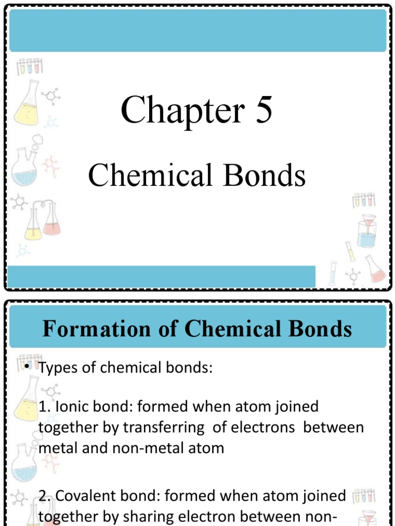 Chapter 5 Chemical Bonds | PDF | Ionic Bonding | Chemical Compounds