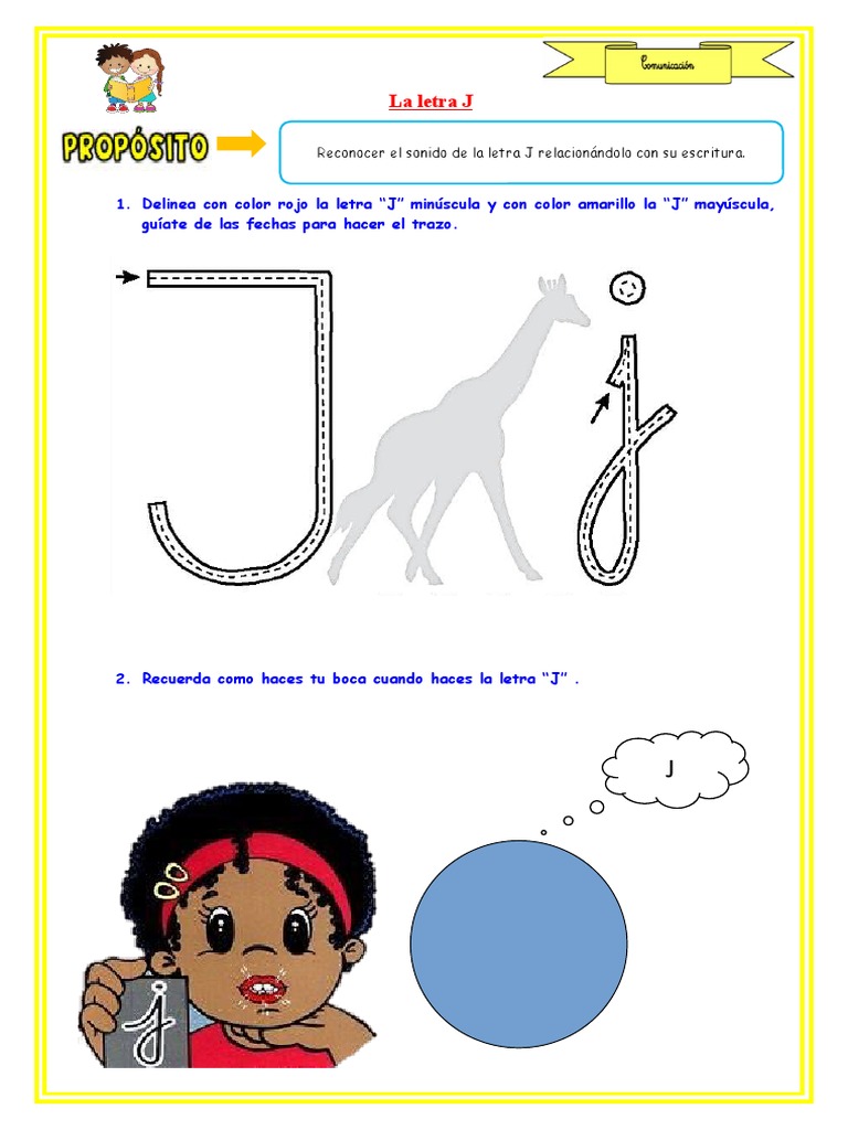Actividades para Aprender la Letra J | PDF | Estudios de idiomas ...