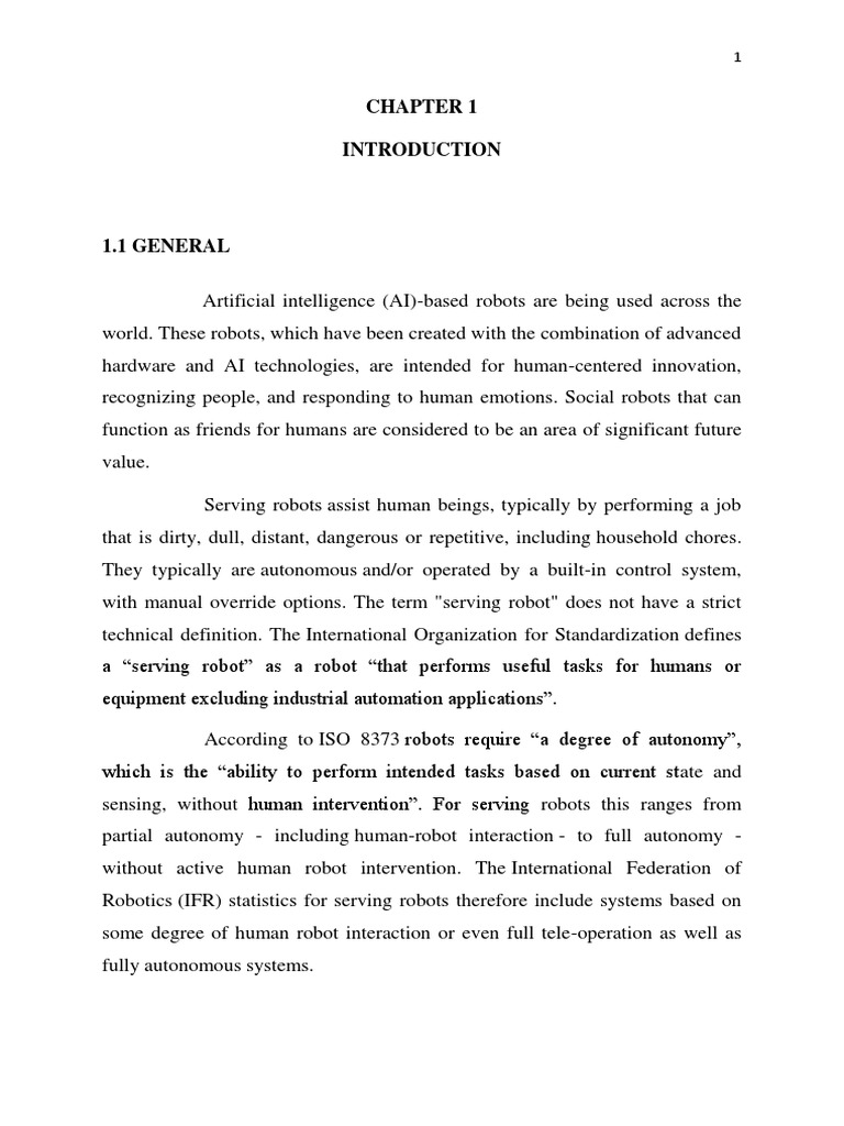 Autonomous Food Serving Robot | PDF | Arduino | Computer Engineering