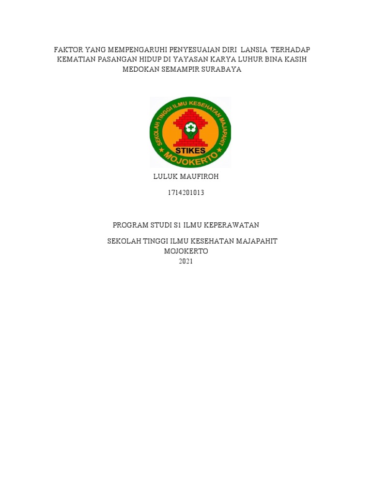 Proposal 1-3 Acc | PDF | Pengembangan Diri | Kesehatan Holistik