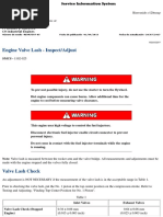 Valve Lash and Bridge Adjustment Guide | PDF | Internal Combustion ...
