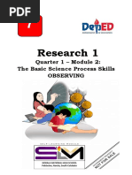 Ste Research-7 q1 Melc-1 Week-1 | PDF | Learning | Critical Thinking