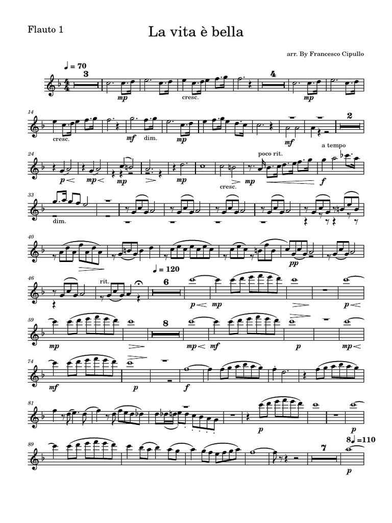 La Vita È Balle-Flauto - 1 | PDF