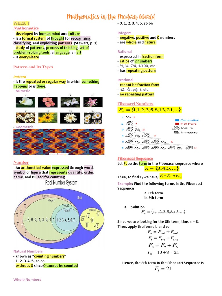 Classifying, and Exploiting Patterns. (Stewart, P. 1) : Integers | PDF | Set (Mathematics ...