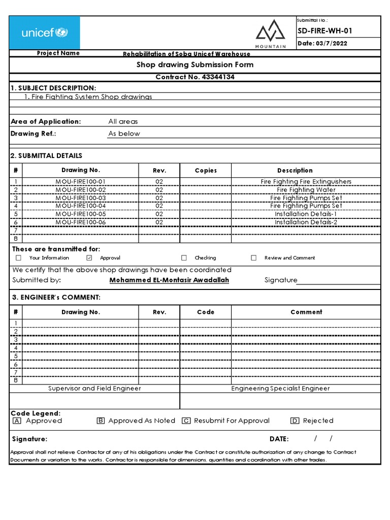 SD001 - Fire - SWH | PDF