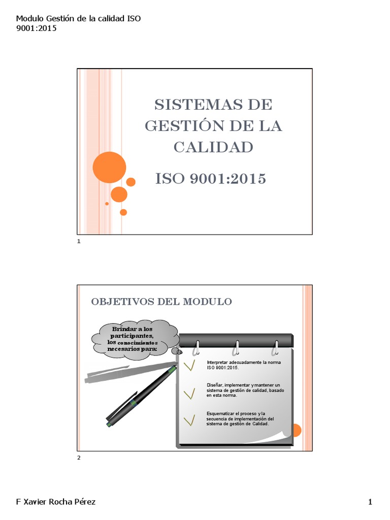 Modulo ISO 9001 | PDF | Gestión de la calidad | Calidad (comercial)
