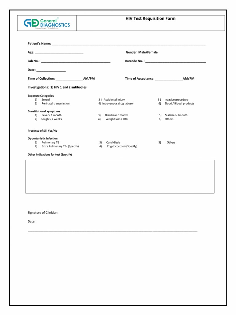 HIV Consent Form - GD | PDF