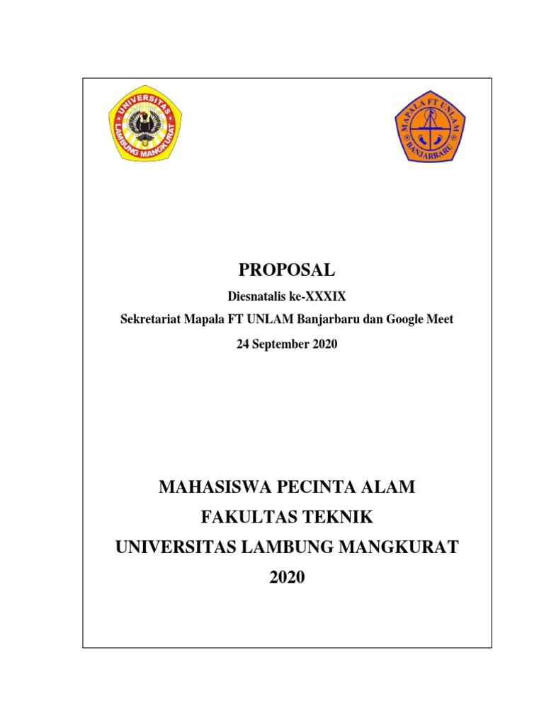 Proposal Diesna Mapala Ft-Unlam Fix | PDF