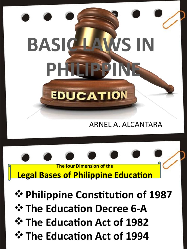Basic Laws in Philippine Education | PDF | Sanitation | Wash