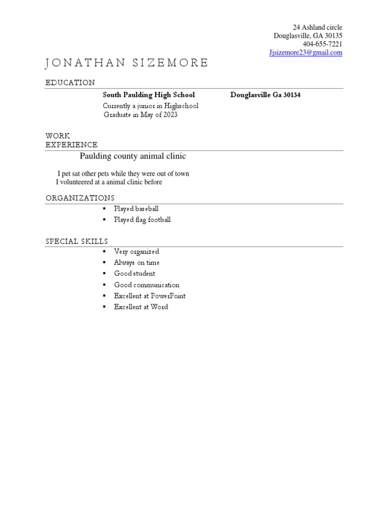 Business Class Resume Updated 2022 Mrs Ross | PDF