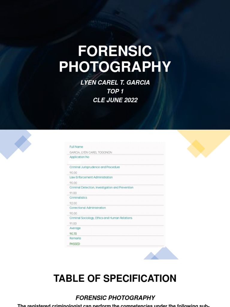 Forensic Photography | PDF | Camera | Film Speed