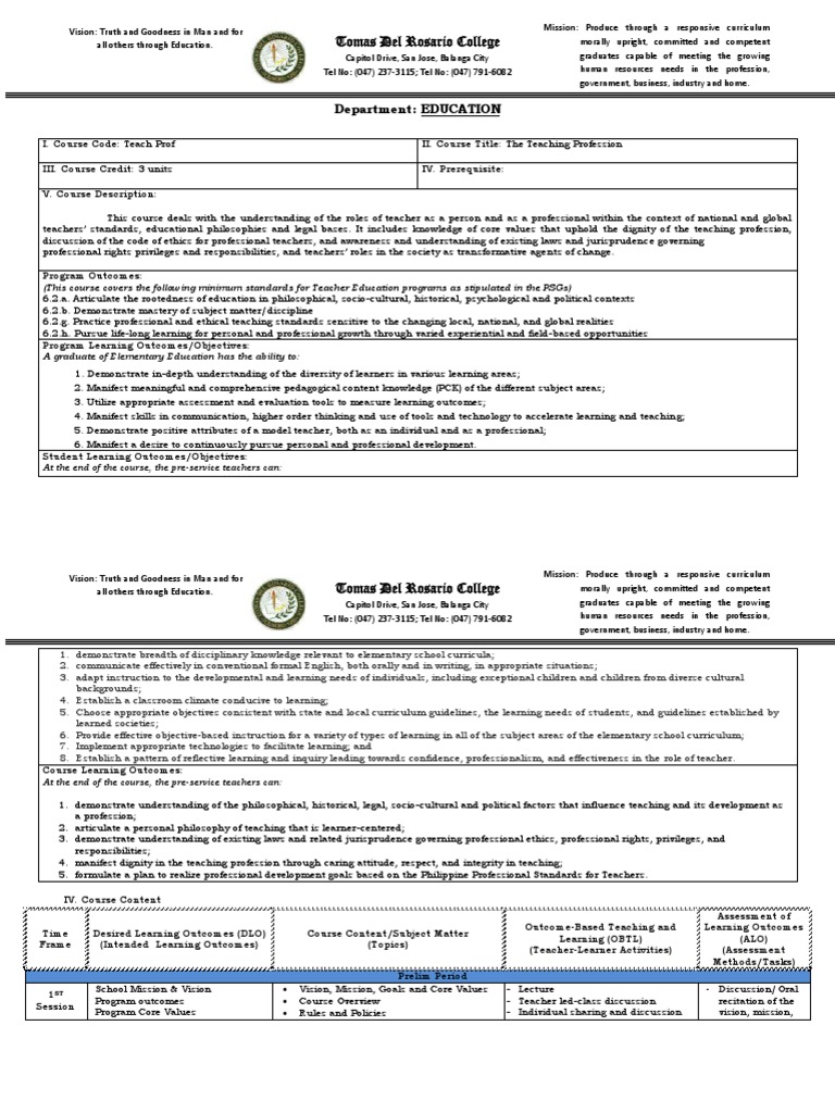 The Teaching Profession Pdf Teaching Method Philosophy Of Education