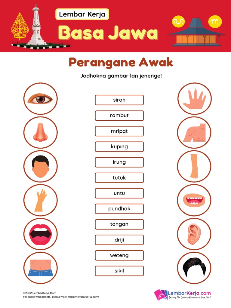 Basa Jawa Perangane Awak 1 | PDF