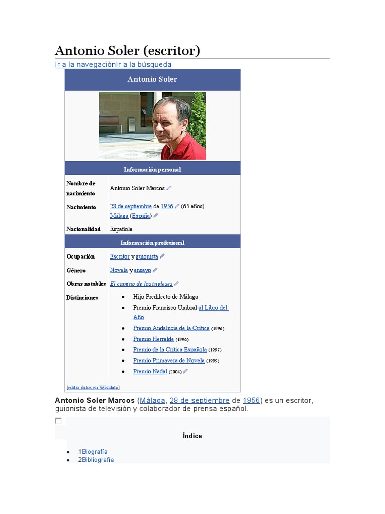 Antonio Soler | PDF