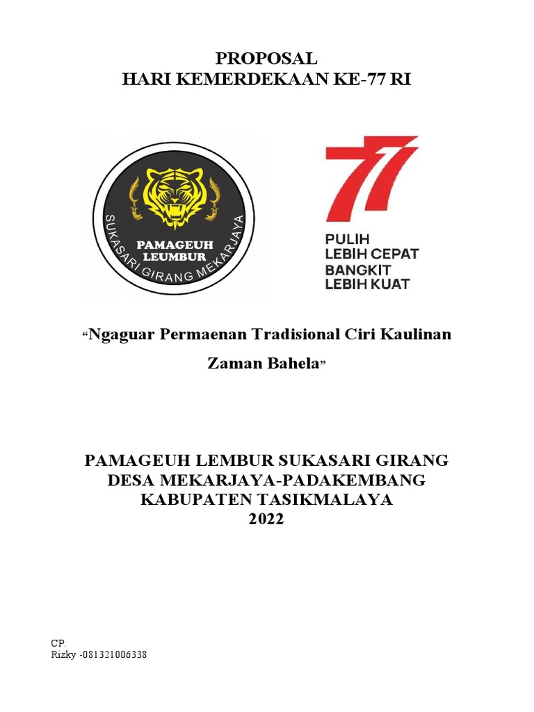 Contoh Proposal 17 Agustus | PDF