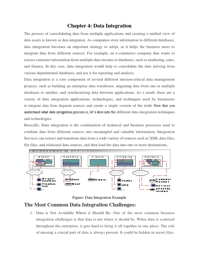 Chapter 4 Data Integration | PDF | Business Intelligence | Data Warehouse