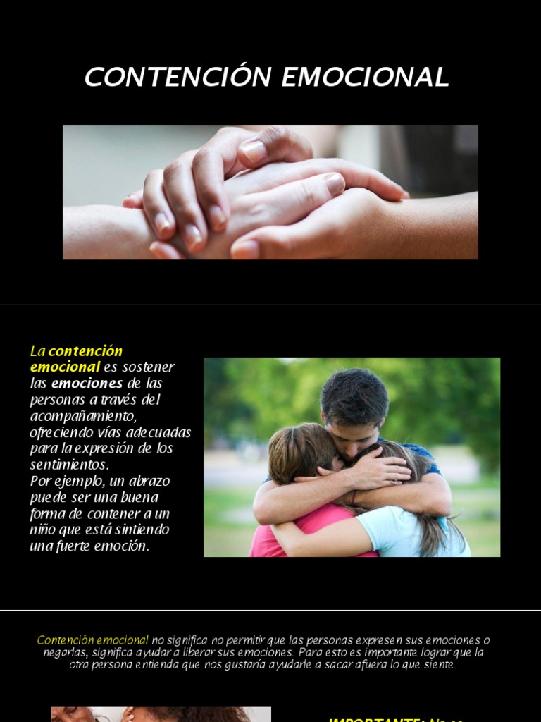 Contencion Emocional | PDF | Las emociones | Pensamiento