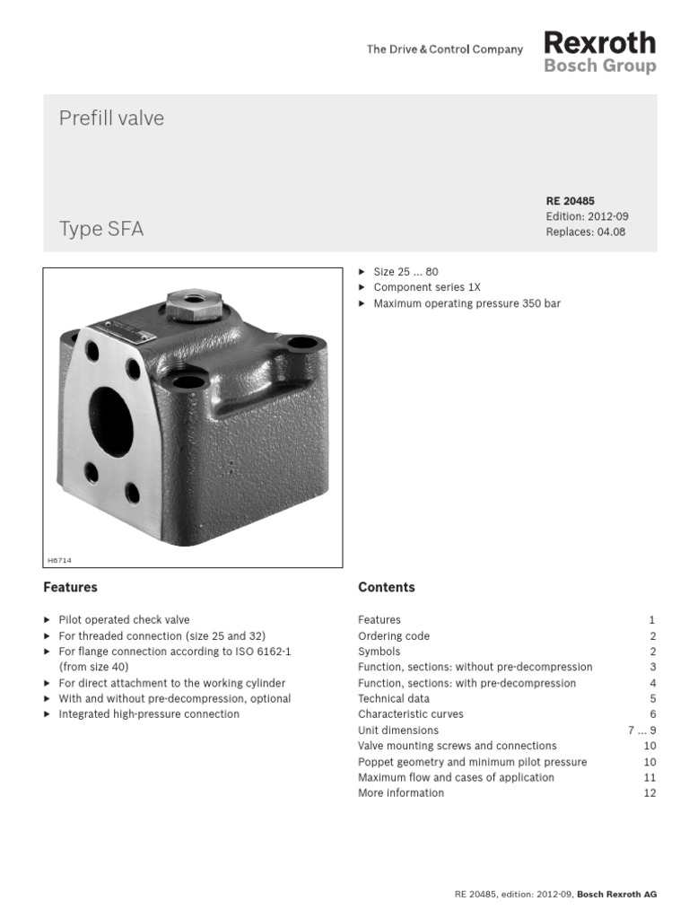 SFA - Válvula de Preenchimento | PDF | Valve | Chemical Engineering