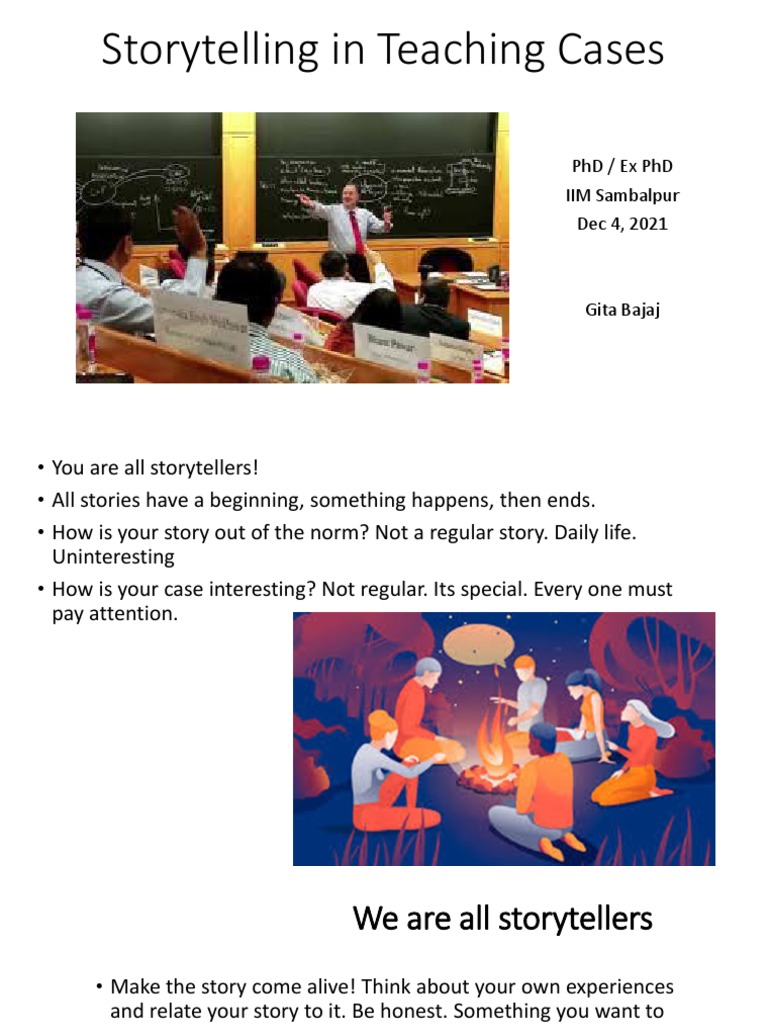 Storytelling For Teaching Cases | PDF | Cognition | Psychological Concepts
