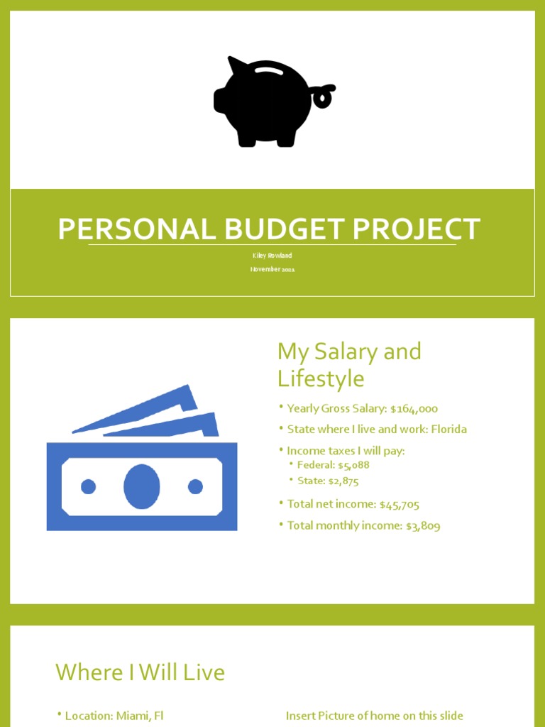 Personal Budget Project Powerpoint Example 1 | PDF