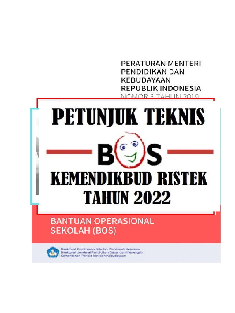 Cover Juknis Bos | PDF