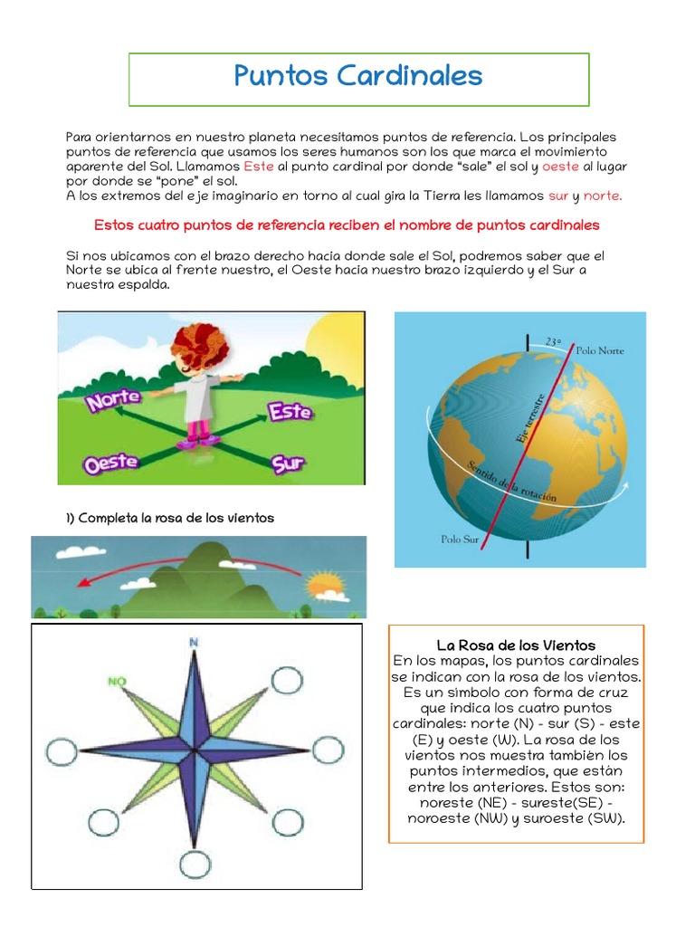 Puntos Cardinales | PDF | Navegación | Espacio