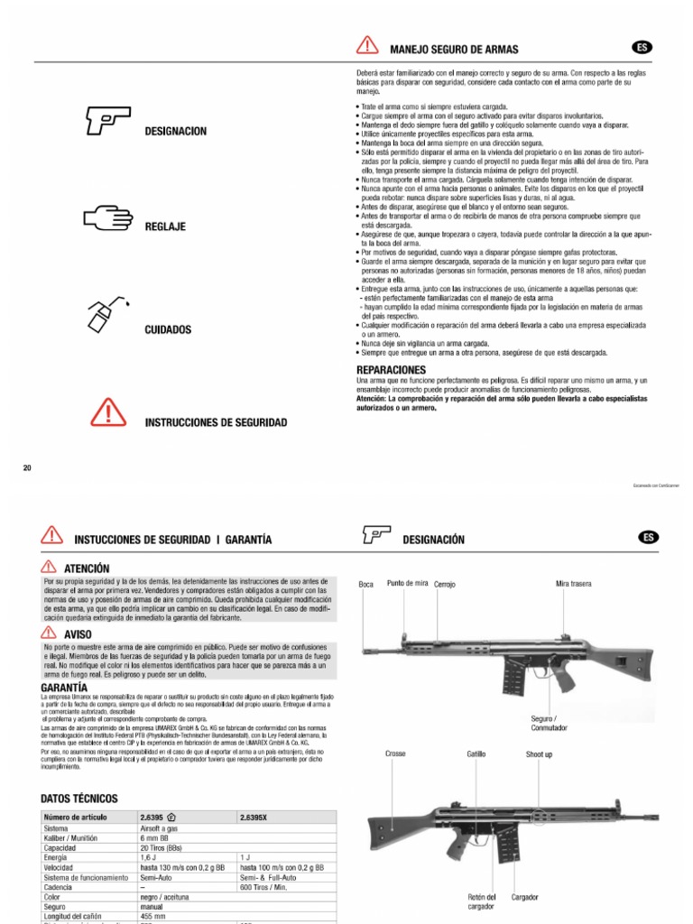 Manual Fusil G3 ES | PDF