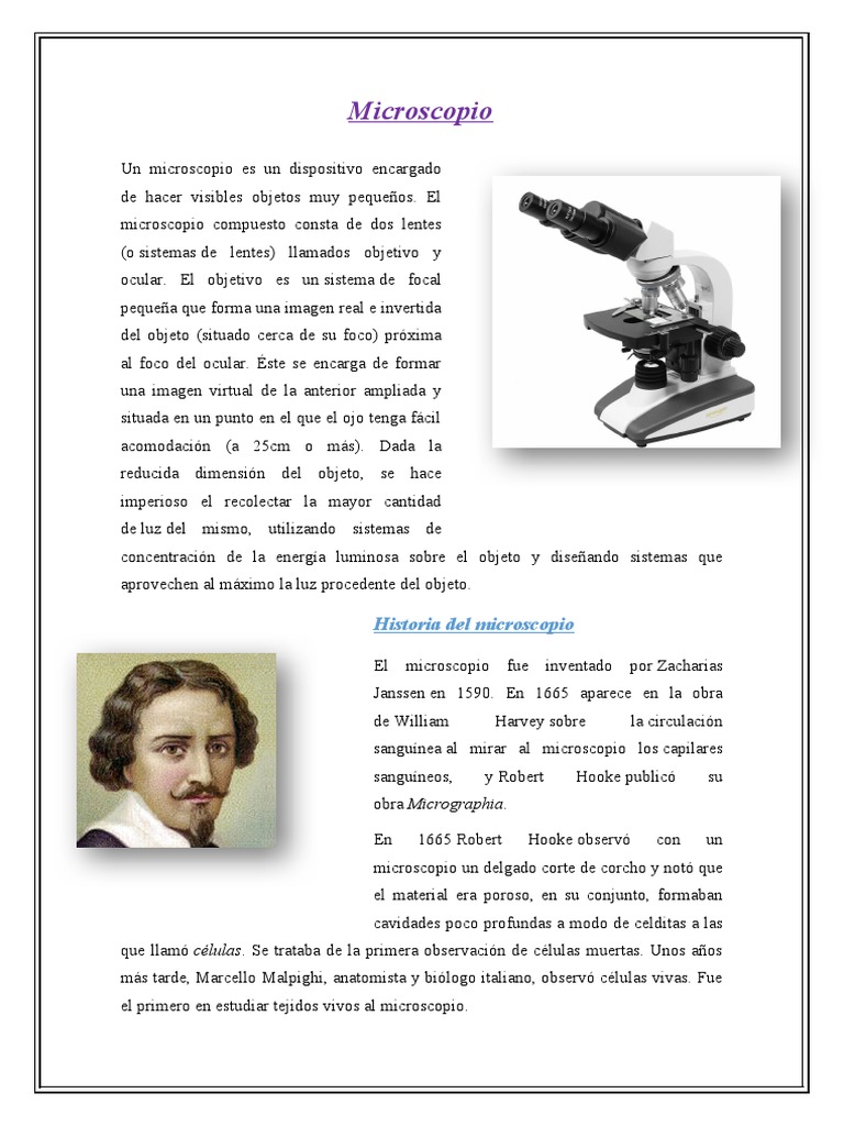 Microscopio | PDF | Microscopio | Óptica