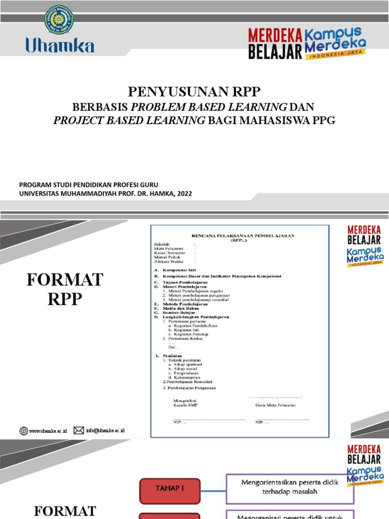 Penyusunan RPP Berbasis PBL Dan PJBL - PPG 2022 | PDF