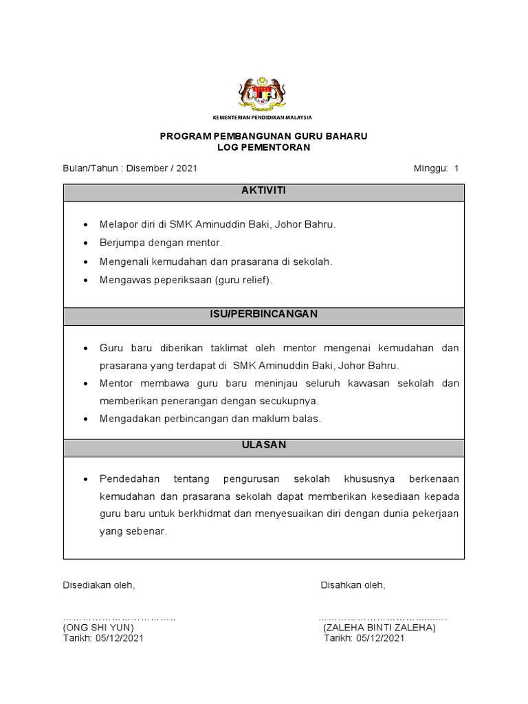 Laporan Pementoran PPGB 2021 | PDF