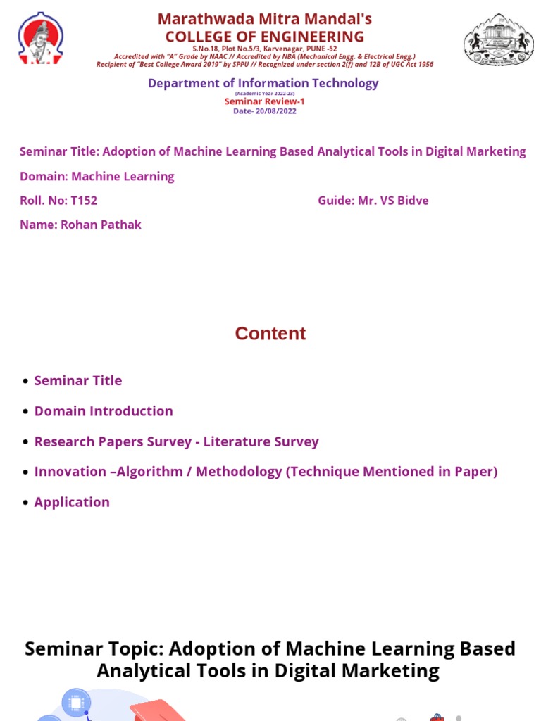 Marathwada Mitra Mandal's College of Engineering: Department of ...