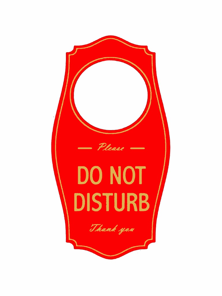 Do Not Disturb | PDF