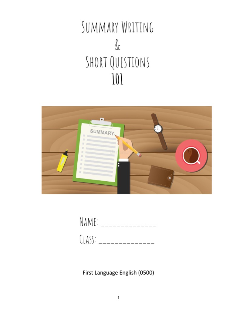Summary Writing Q1 Revision Booklet | PDF | Tropical Cyclones | Eye ...