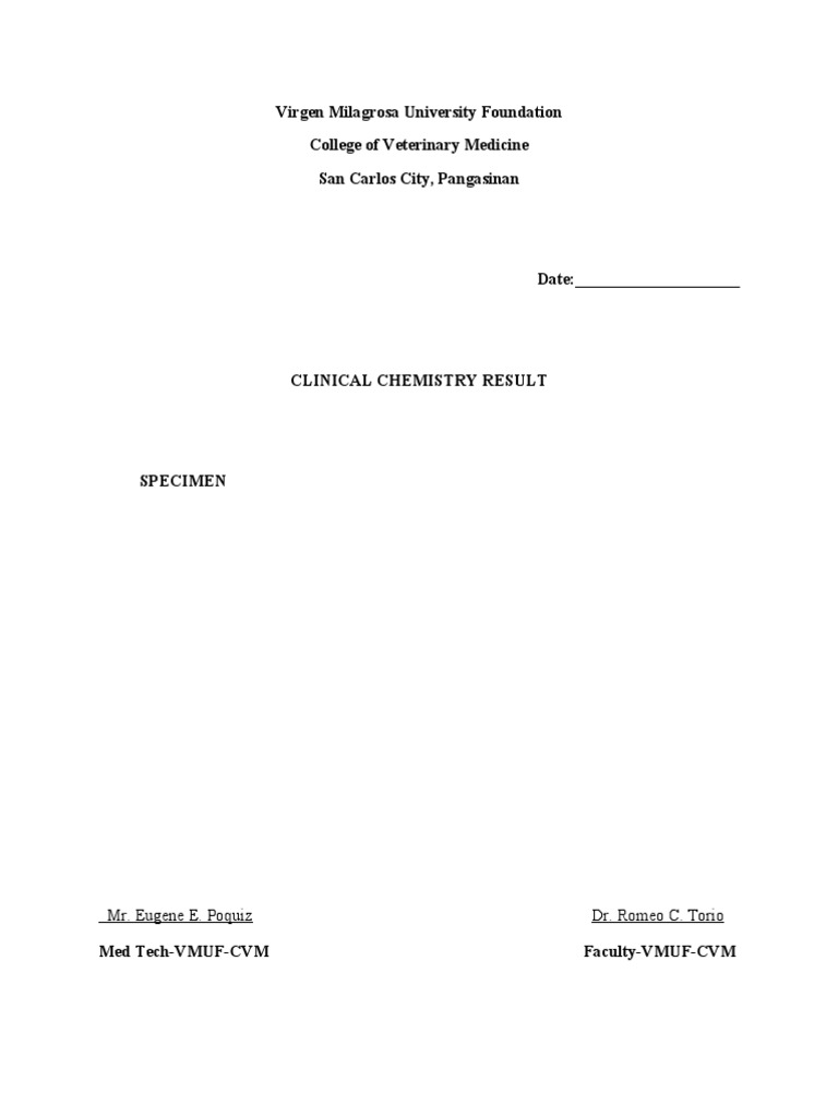 blood test form | PDF