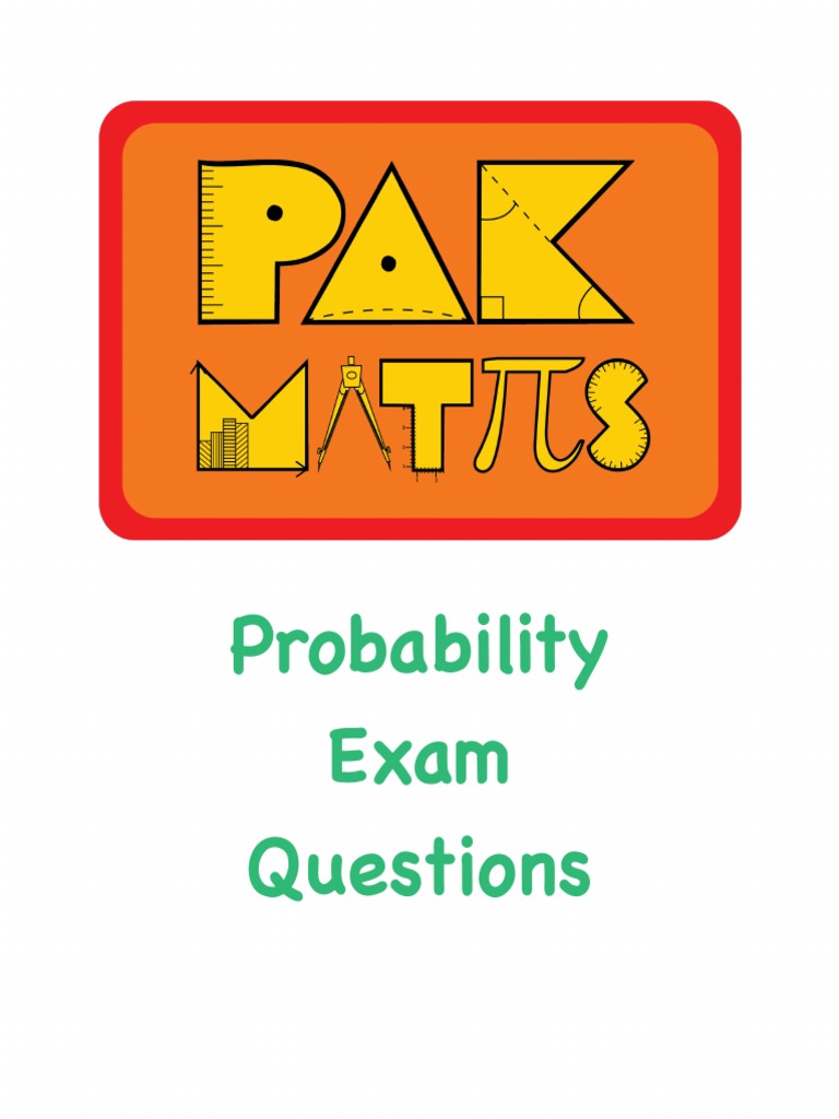 5) S1 Probability Questions | PDF | Mathematics | Mathematical Concepts
