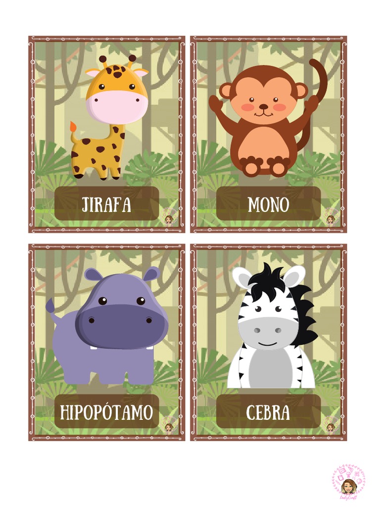Animales Salvajes en la Selva | PDF
