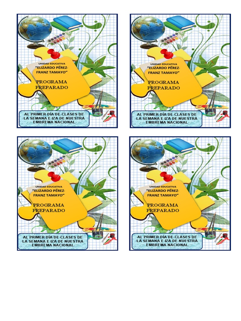 Programa Al Primer Dia de Clases 2021 | PDF