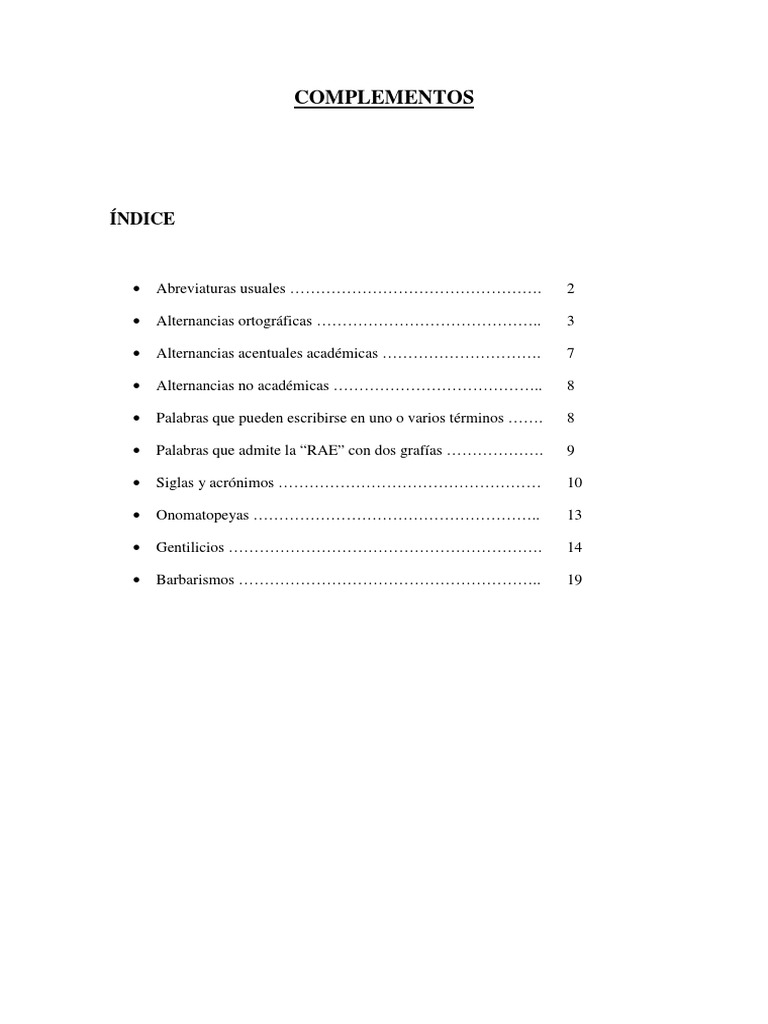 Complementos Ortográficos PDF | PDF | España