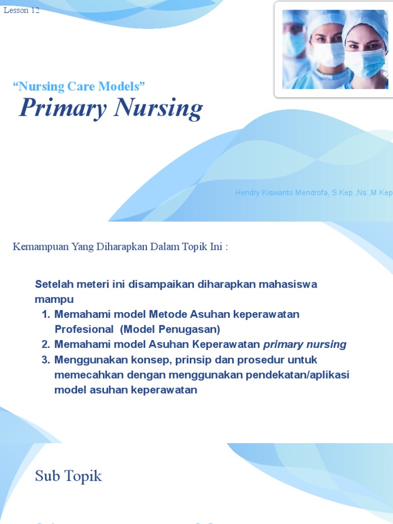 Primary Nursing | PDF