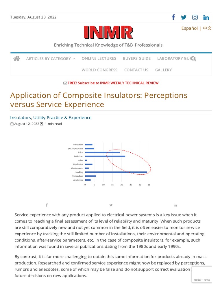 Composite Insulators: Service Insights | PDF | Science & Mathematics ...