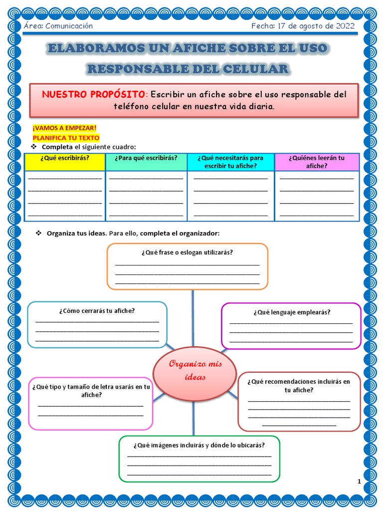 Dia 3 Elaboramos Un Afiche | PDF | Comunicación