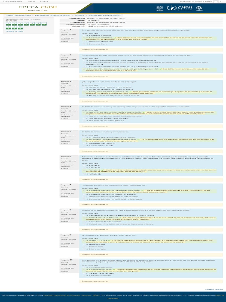 Cuestionario Final Módulo 2 Investigación Perspectiva de Género | PDF