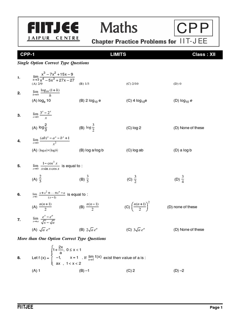 Maths LCD CPP | PDF | Derivative | Function (Mathematics)