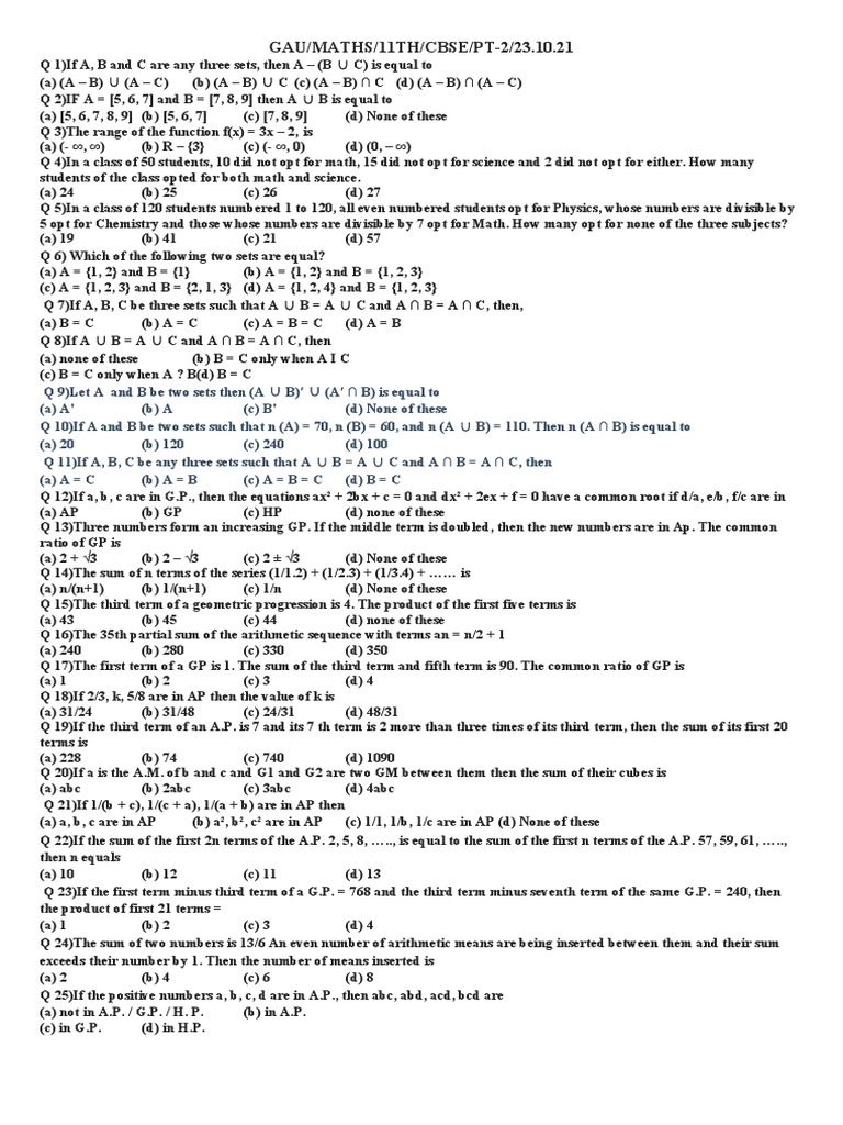 11th Maths pt-2 | PDF | Arithmetic | Elementary Mathematics