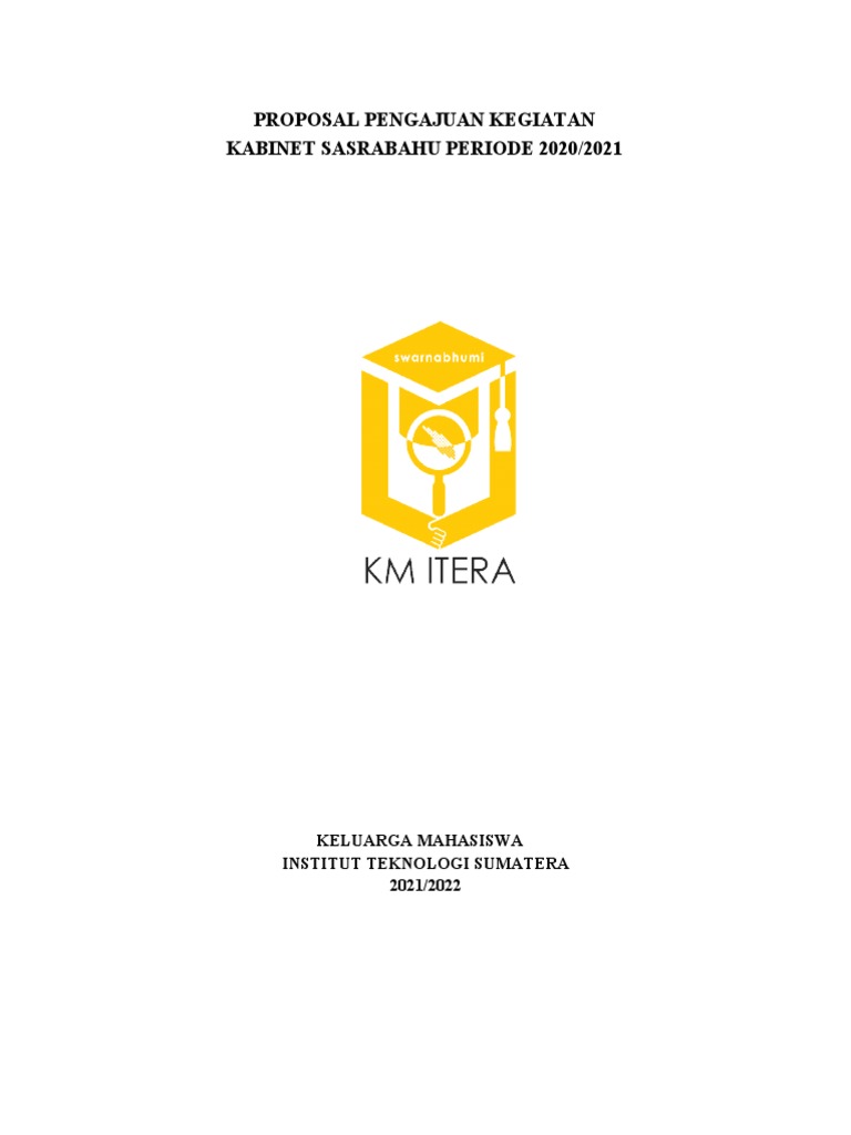 Proposal Pengajuan Kegiatan KM Itera | PDF