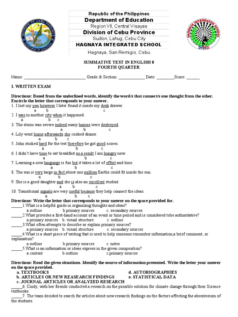 Department of Education Division of Cebu Province | Download Free PDF ...